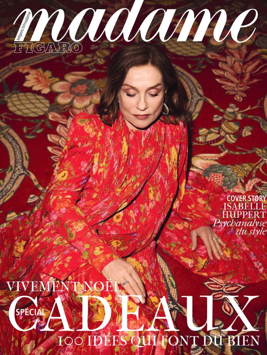 Isabelle Huppert covers Madame Figaro November 8th, 2024 by Éric Nehr ...