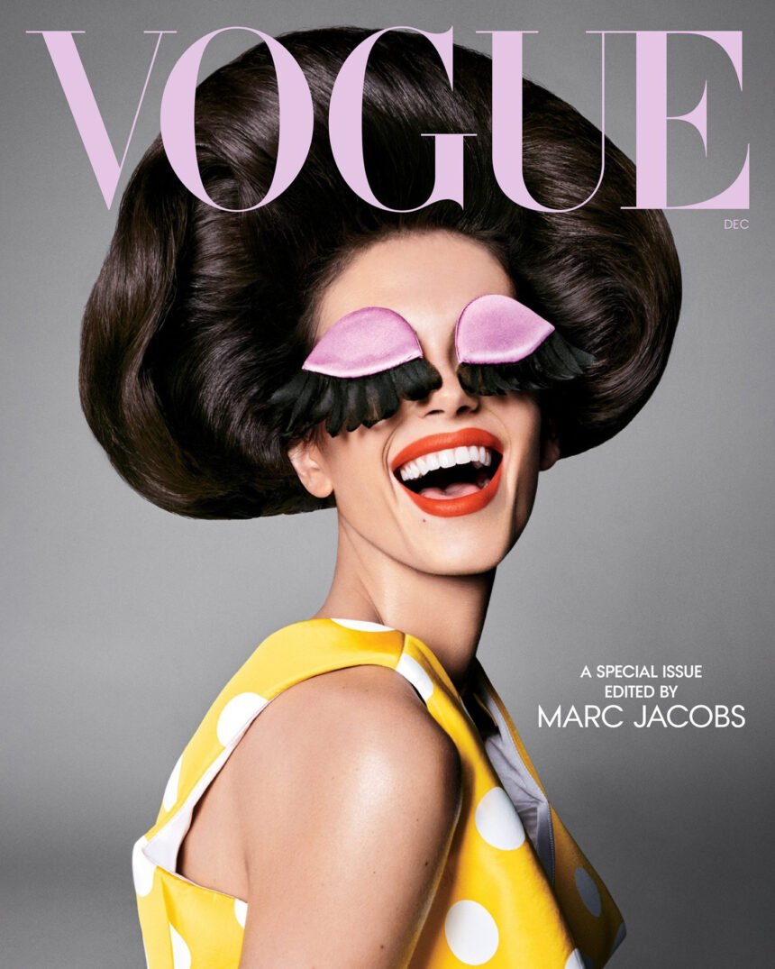 Kaia Gerber in Marc Jacobs on Vogue US December 2024 by Steven Meisel ...