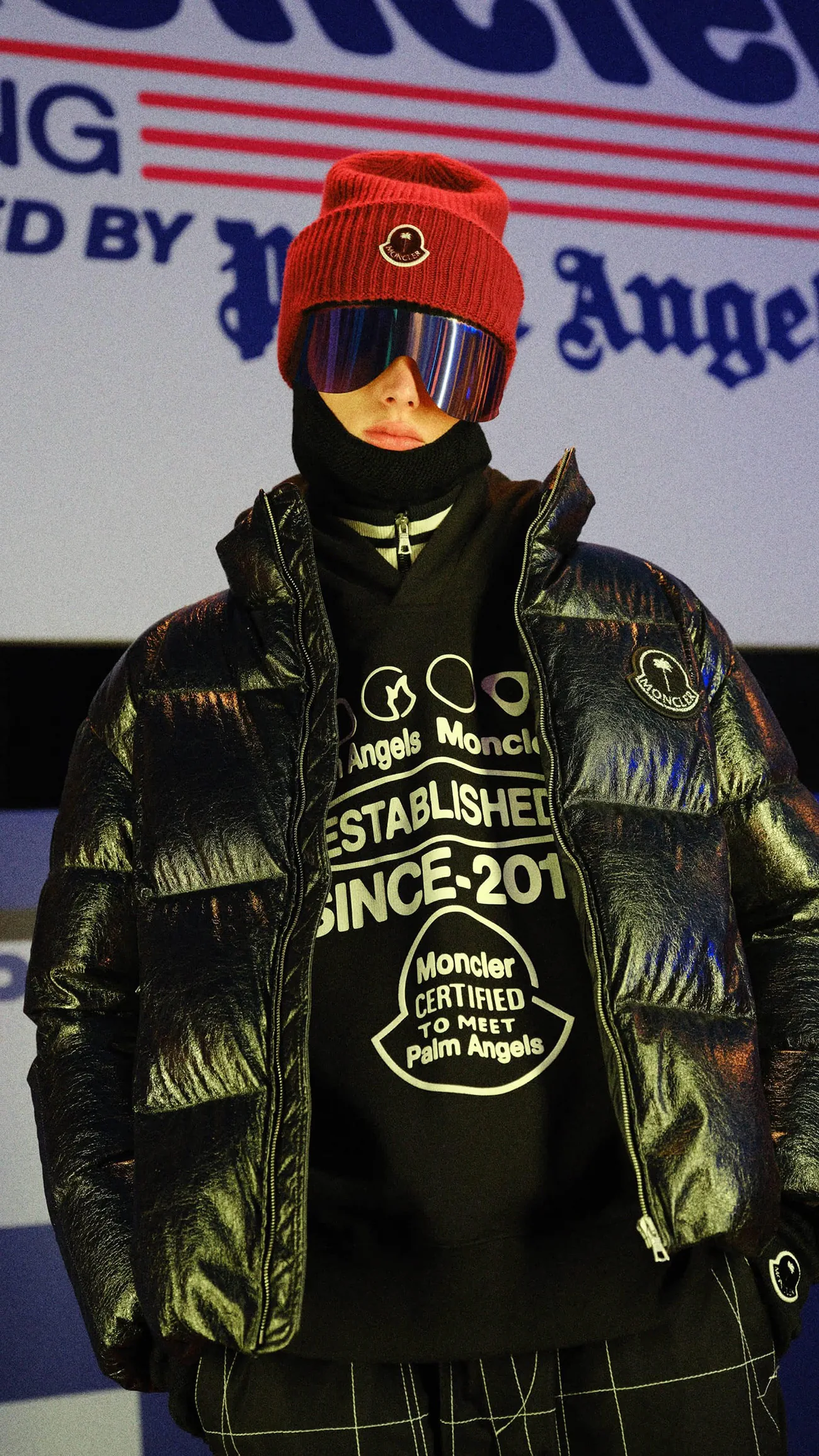 Moncler joins Palm Angels for a retro racing collection - fashionotography
