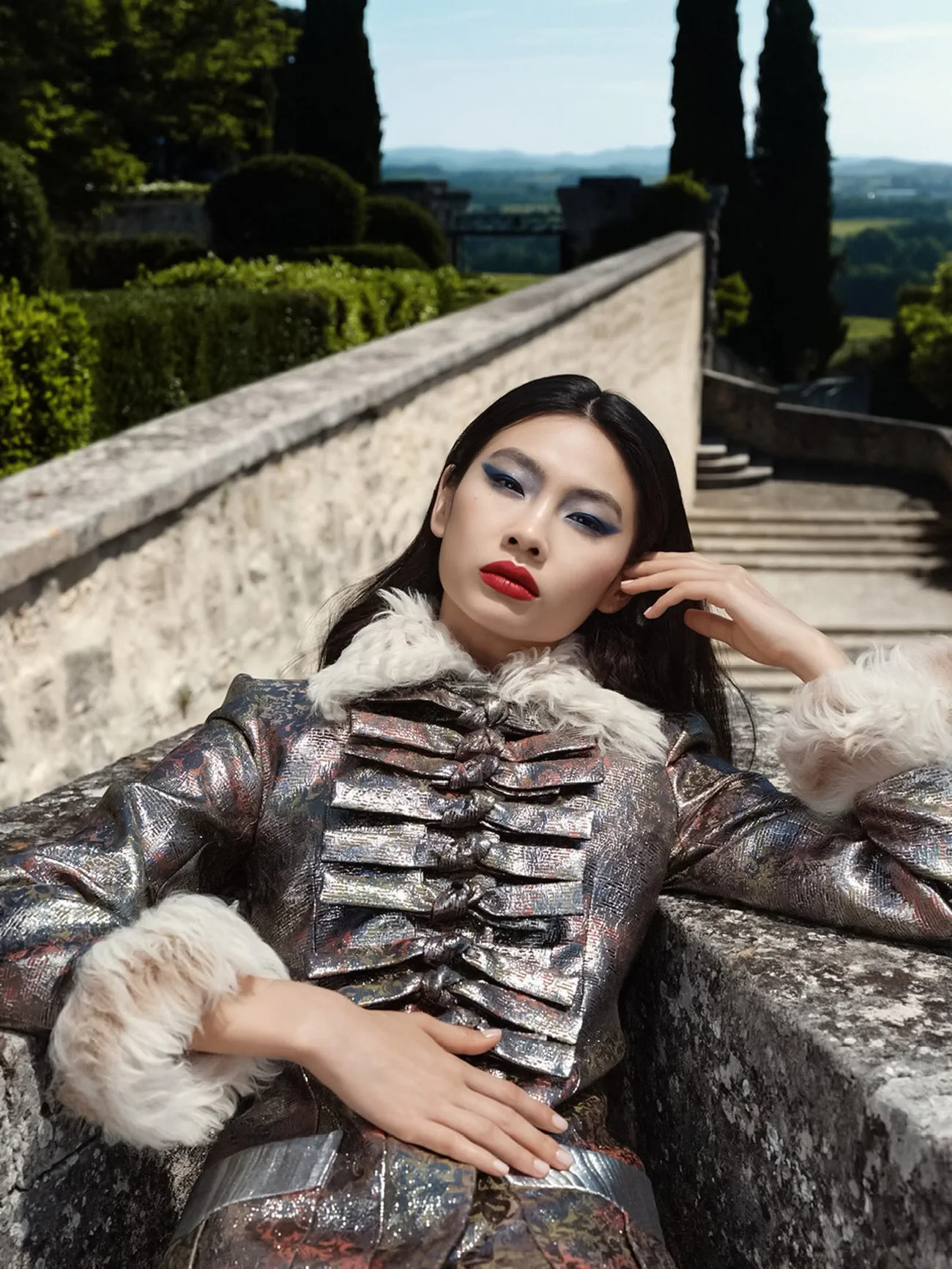 Hoyeon in Louis Vuitton on Elle UK November 2025 by Sharif Hamza